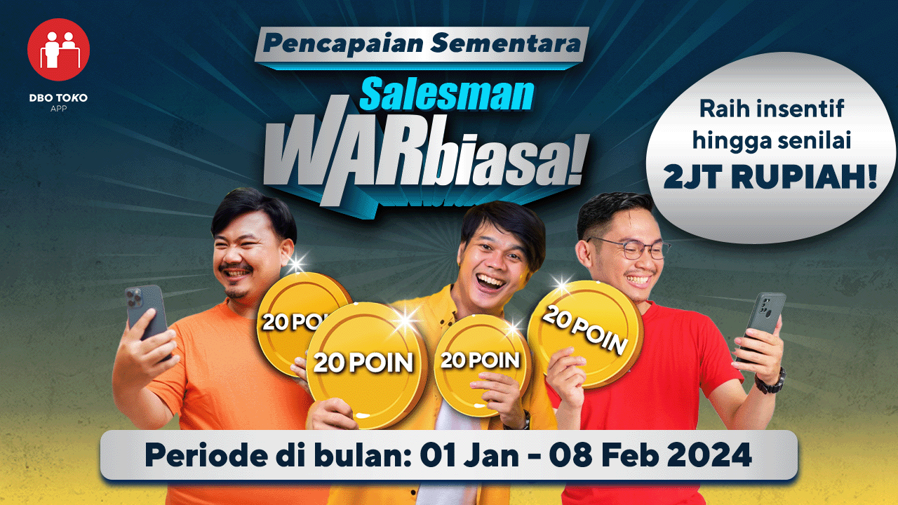 Pencapaian Salesman WARbiasa Jan 2024 WA - DBO Indonesia
