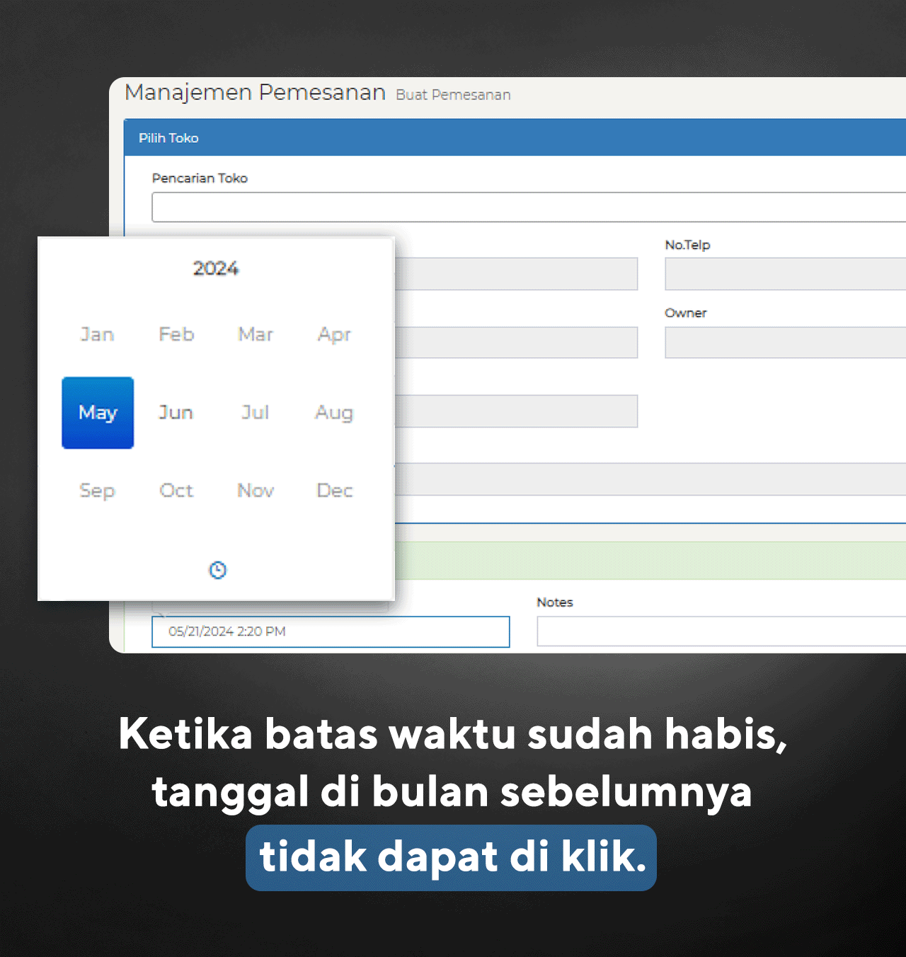 Manager Ketentuan Batas Waktu SO dan SJ Mei 2024 - DBO Indonesia