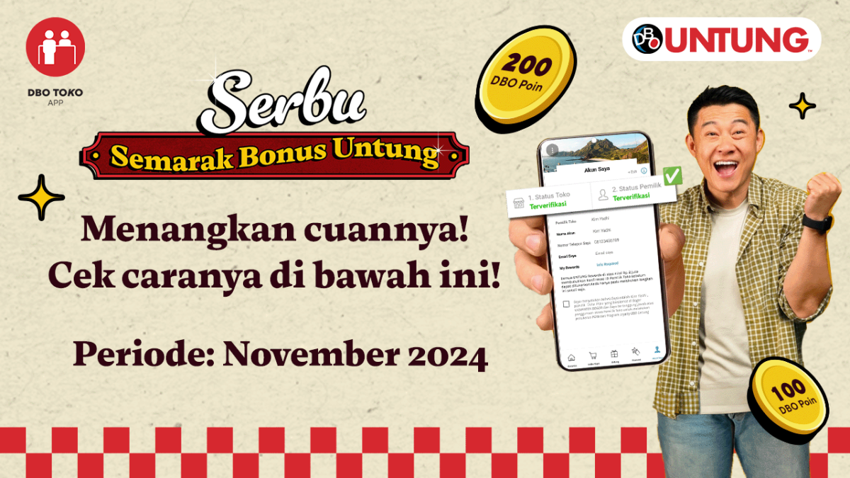 Toko SERBU Verifikasi Pemilik dan Redeem Nov 2024 WA - DBO Indonesia